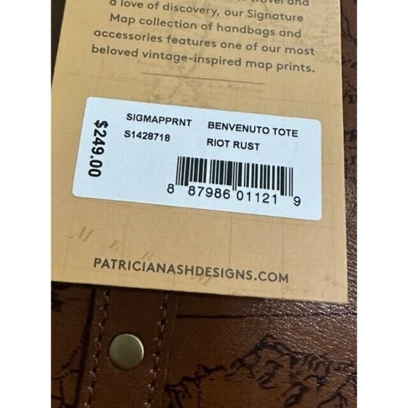 Patricia Nash | Bags | Patricia Nash Benvenuto Signature Map Large ...